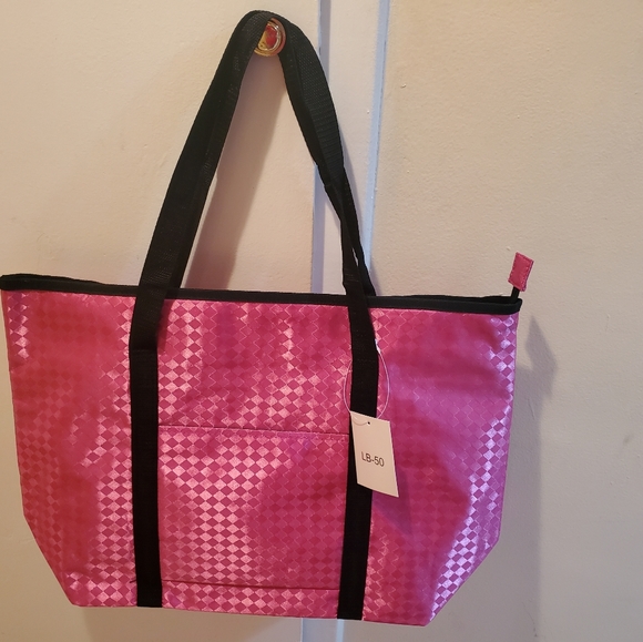 Bags | Brand New Metallic Pink Totebag Or Large Purse | Poshmark